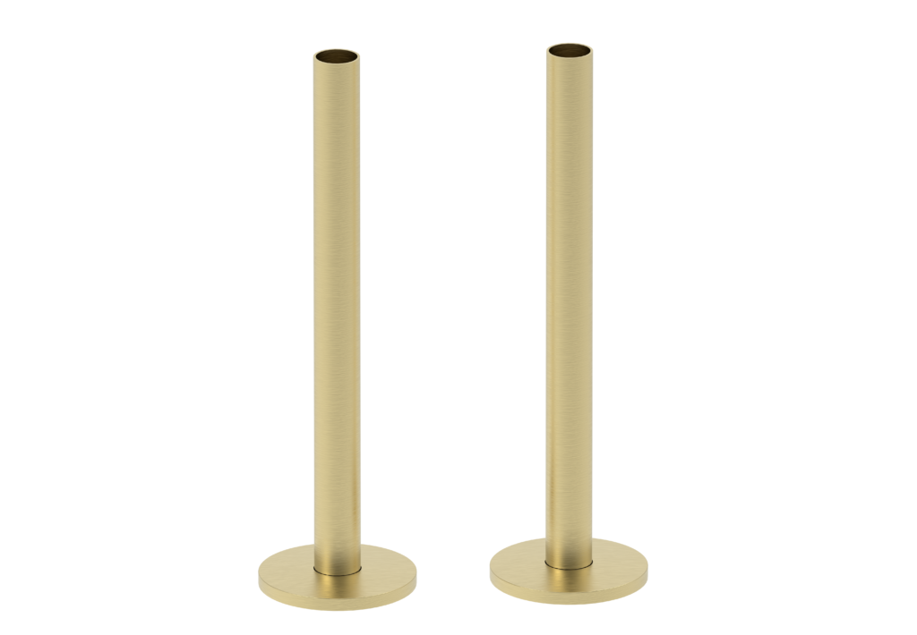 15mm Pipe Kits 180mm - Brushed Brass - Water Marks Essex